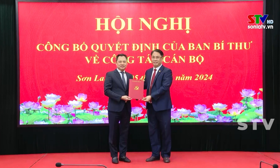 Ban Bí thư điều động, chỉ định Phó Bí thư Tỉnh ủy Sơn La nhiệm kỳ 2020 ...
