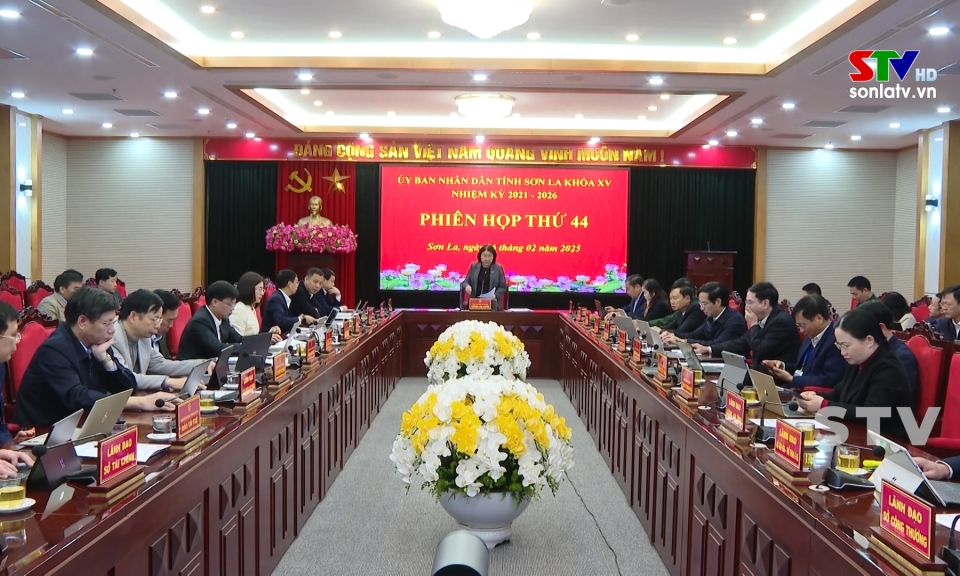 Phiên họp thứ 44 UBND tỉnh Sơn La - Báo và phát thanh, truyền hình Sơn La